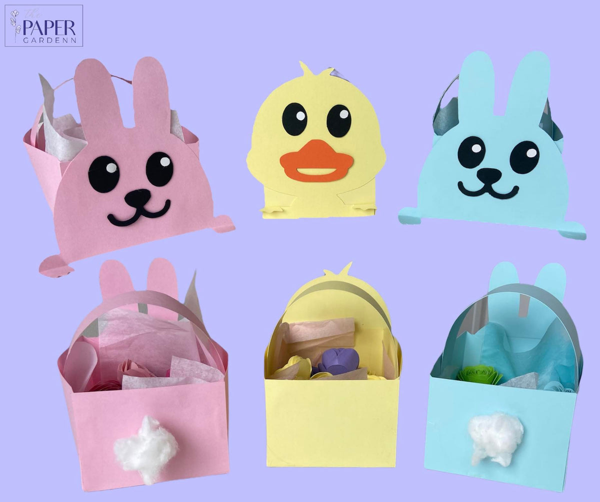 Easter Egg Bunny/Duck Basket Template – thepapergardenn