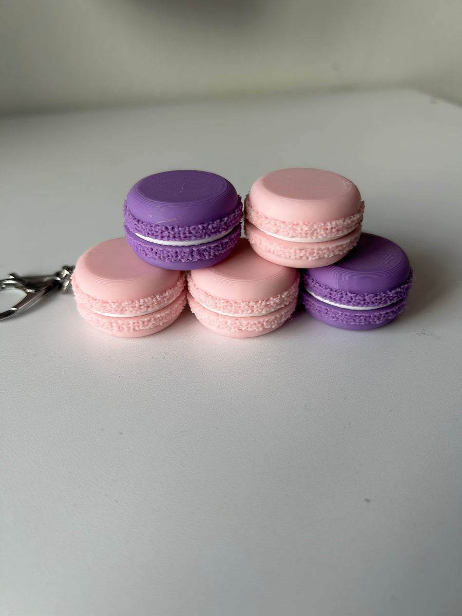 Pink Macaron Keychain – thepapergardenn