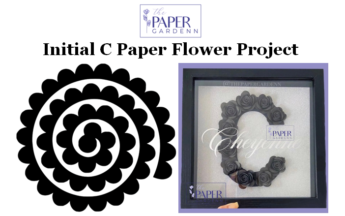 Initial C Paper Flower Template Project – thepapergardenn
