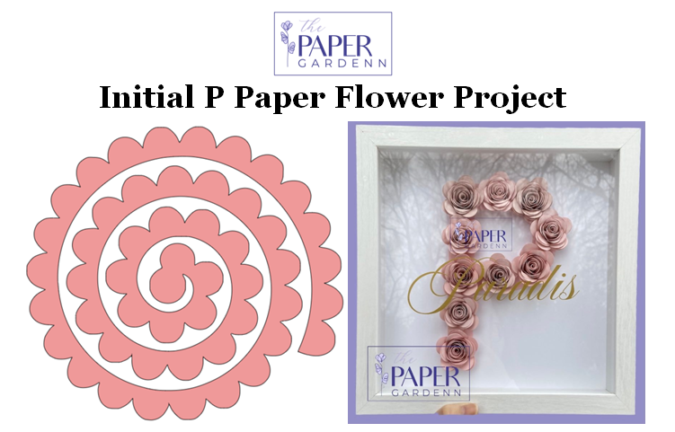 Initial P Paper Flower Template Project – thepapergardenn