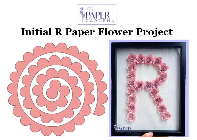 Initial R Paper Flower Template Project – thepapergardenn