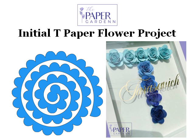 Initial T Paper Flower Template Project – thepapergardenn
